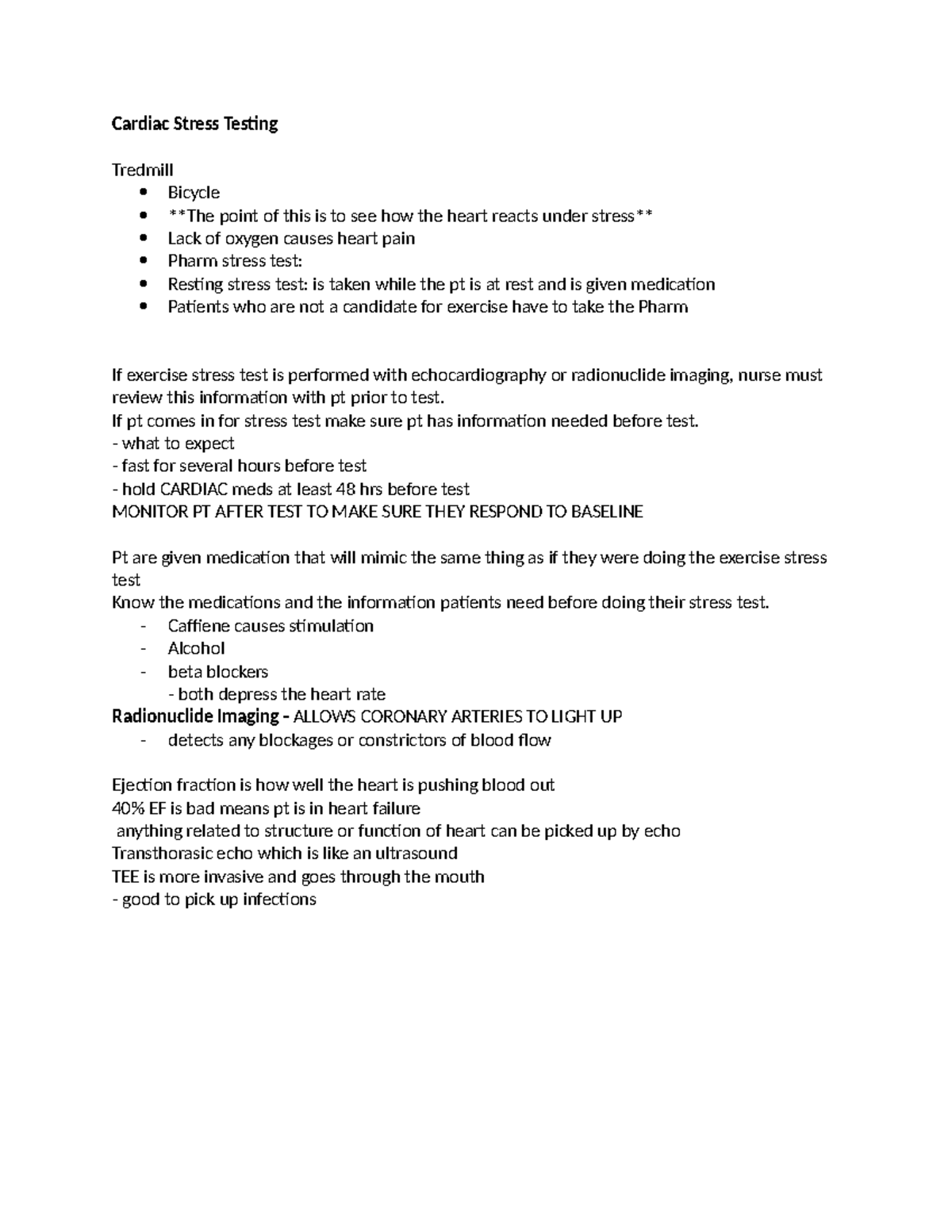 Cardiac Stress Testing - Cardiac Stress Testing Tredmill Bicycle The ...