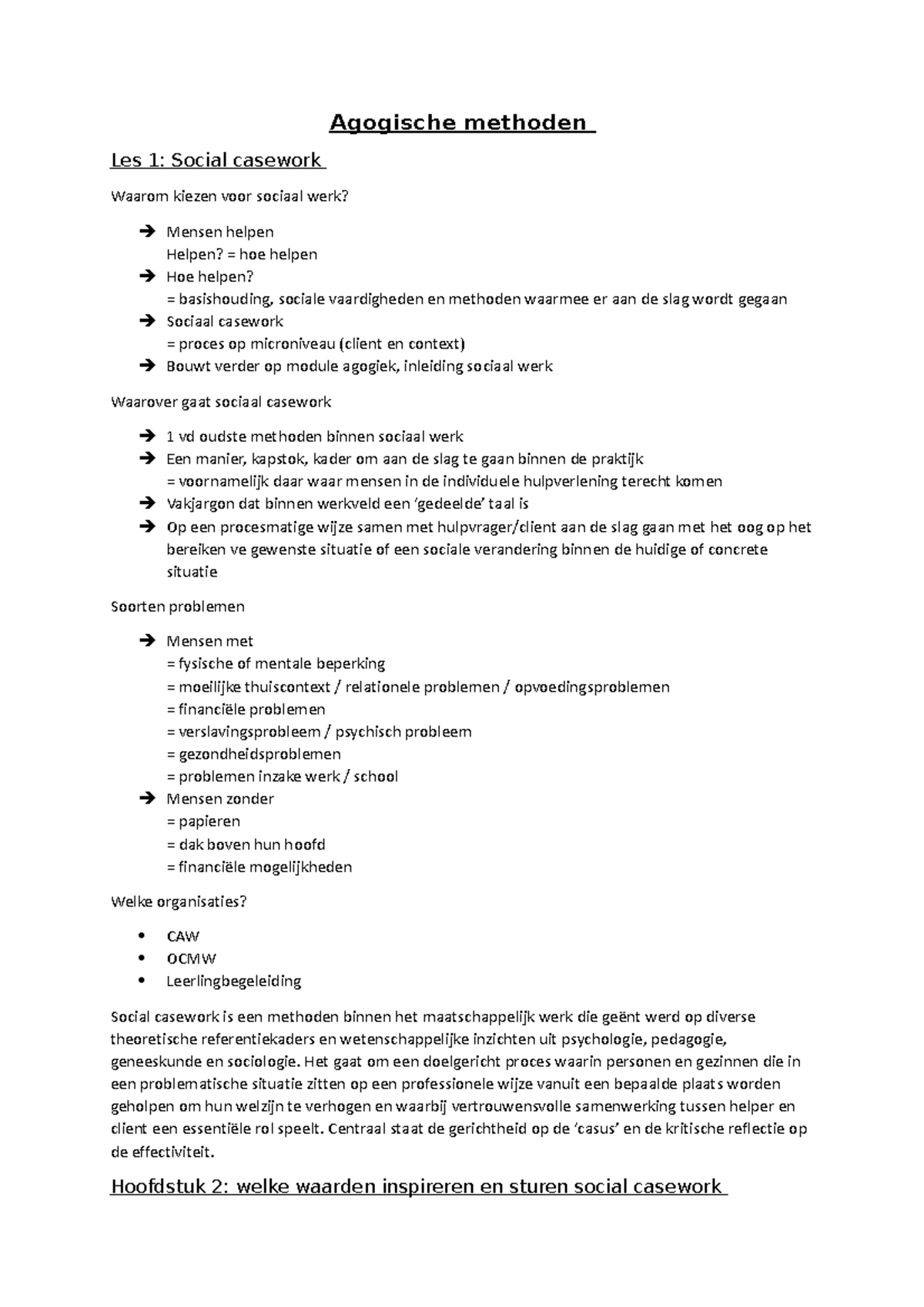 Agogische methoden (automatisch hersteld) - Agogische methoden Les 1 ...