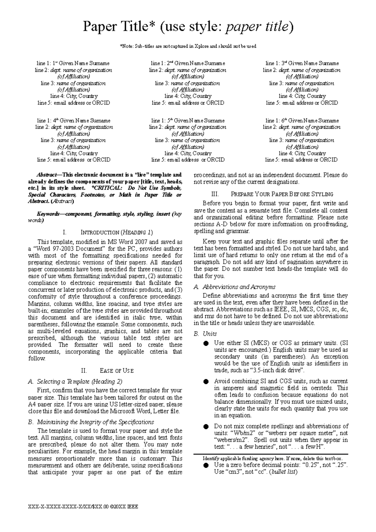 Conference-template-A4 - Paper Title* (use style: paper title) *Note ...