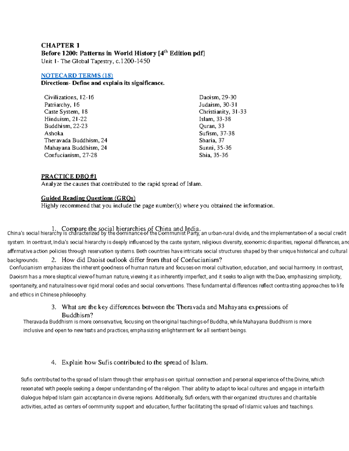 Kami Export - CH1 GRQ 21 22 Student - CHAPTER 1 Before 1200: Patterns ...