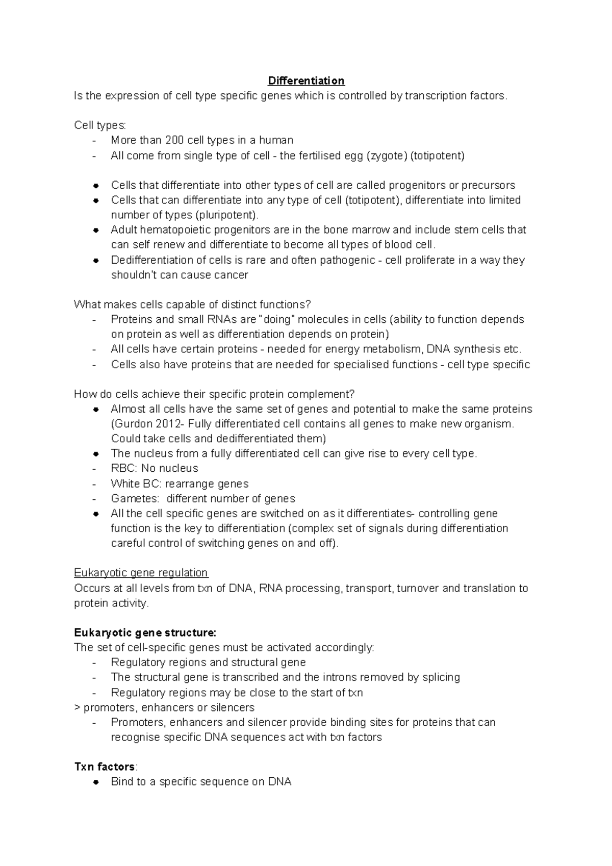Differentiation - Topic and Lecture note summary - Differentiation Is ...