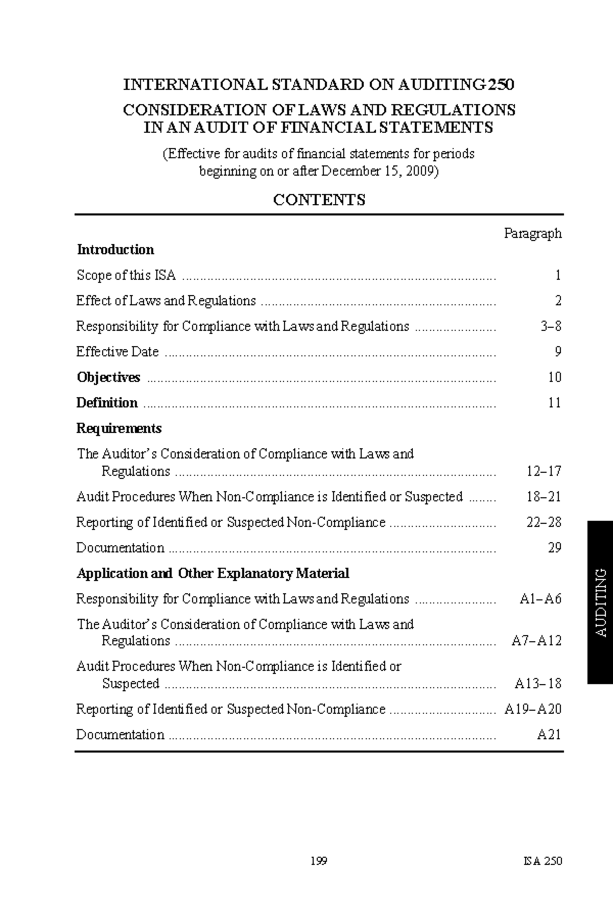 ##ISA 250 cl - standared - AUDITING INTERNATIONAL STANDARD ON AUDITING ...