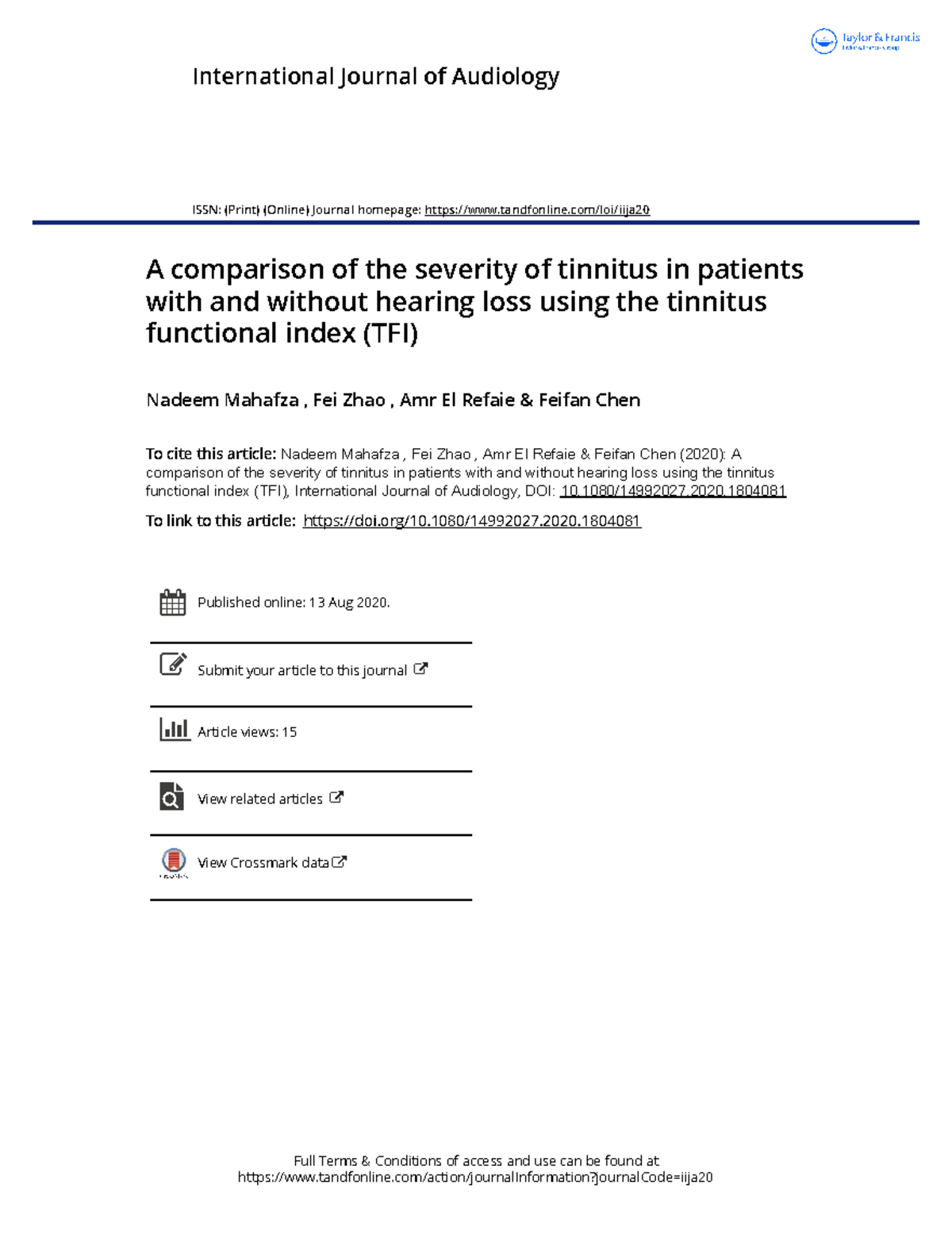 Mahafza 2020 - Full Terms & Conditions of access and use can be found ...
