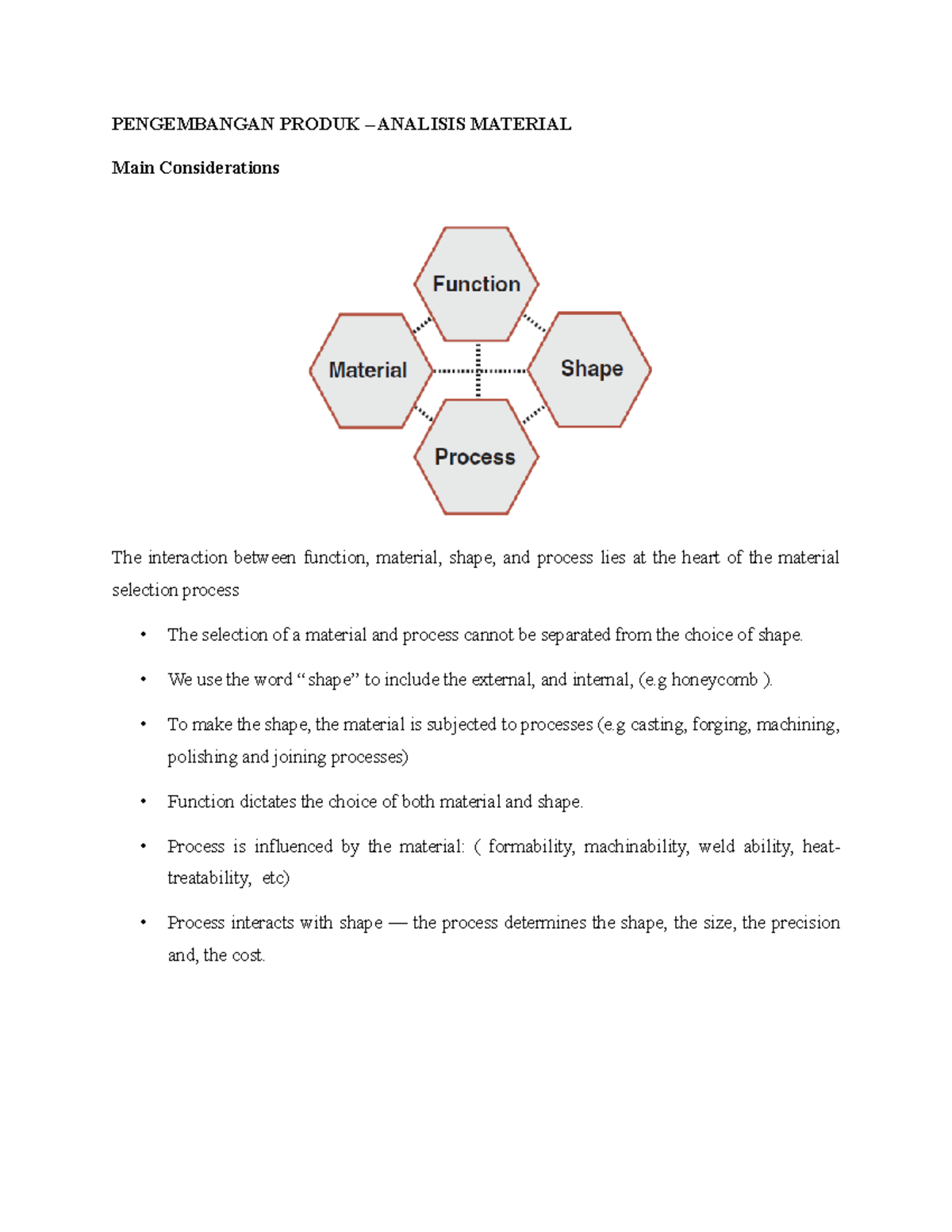 Product Development Analisis Material - PENGEMBANGAN PRODUK – ANALISIS ...
