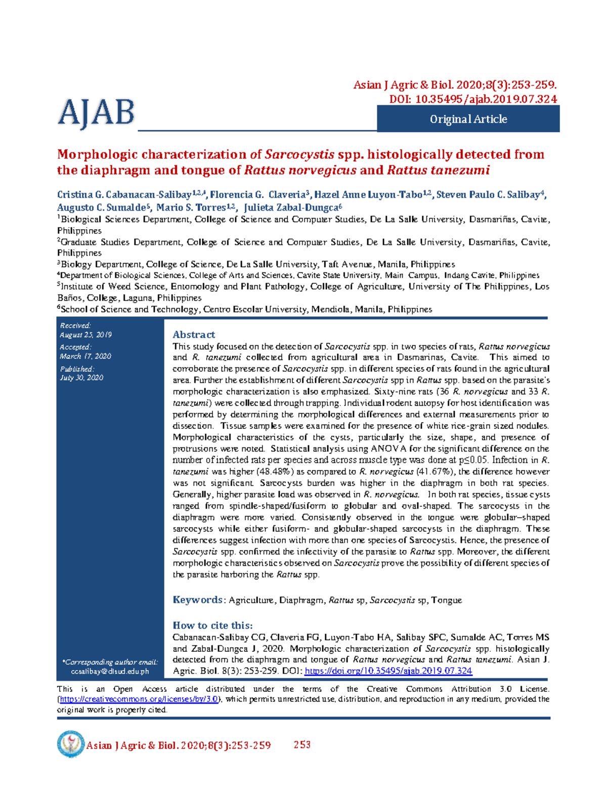#Morphologic characterization fdfff df dfdfv vddv - Asian J Agric ...
