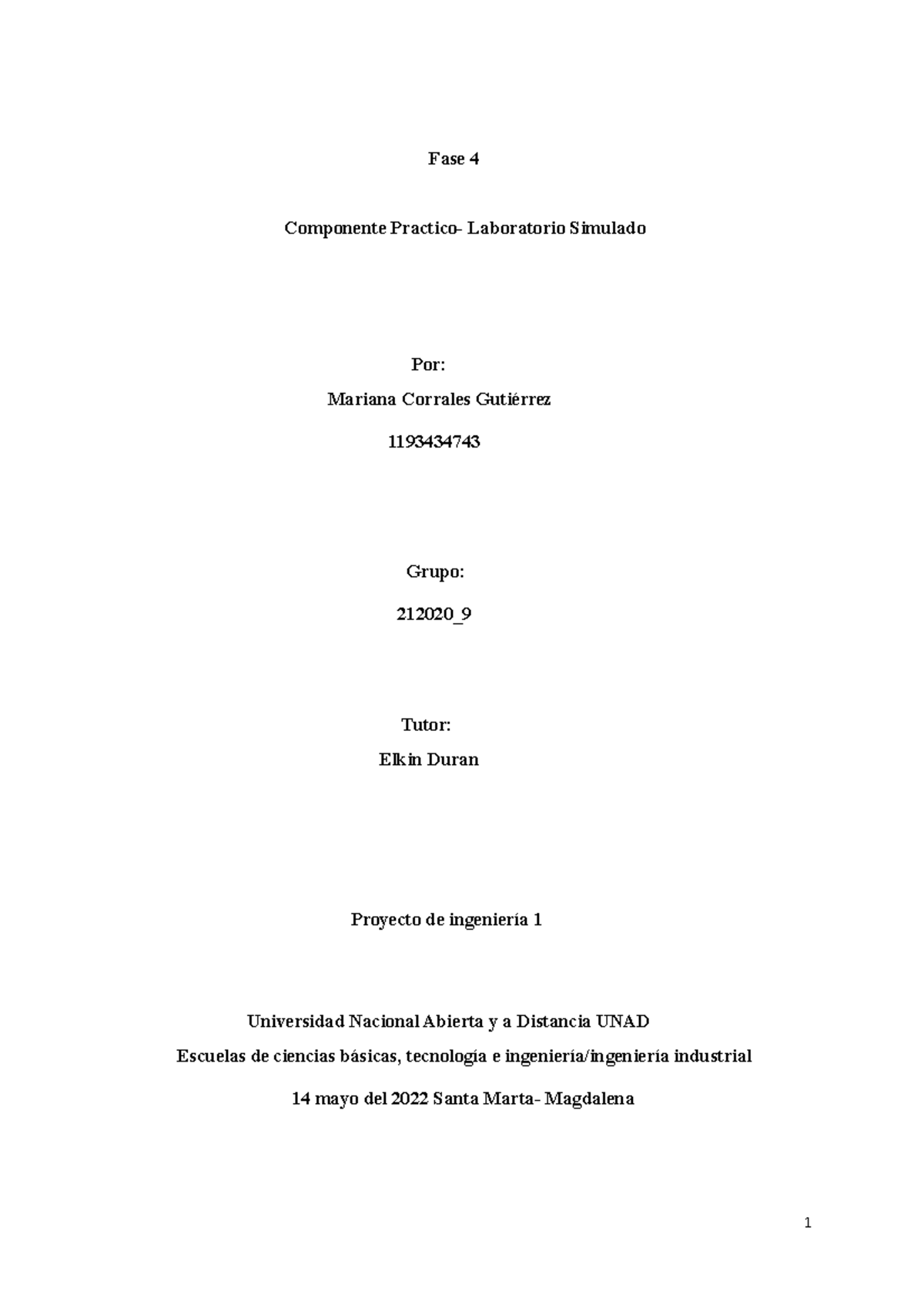 Fase 4. componente practico simulado. final - Fase 4 Componente Practico- Laboratorio Simulado ...