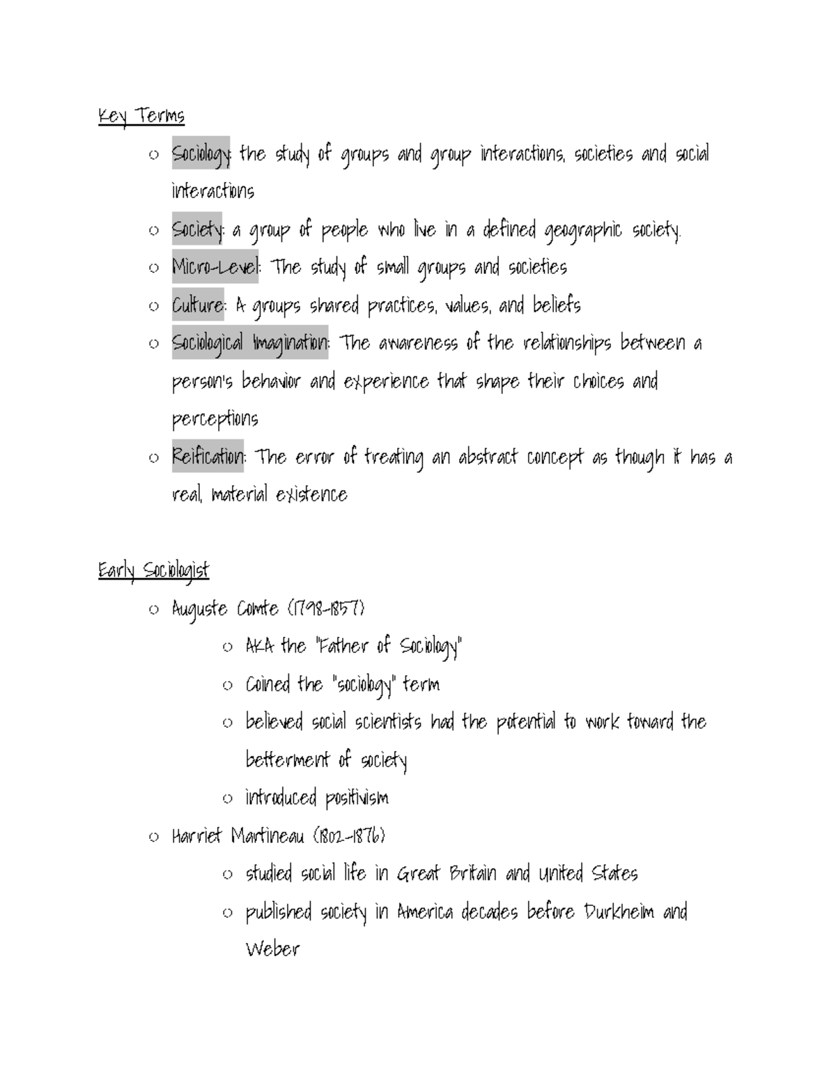Long Chapter 1 Key Terms Sociology The Study Of Groups And Group