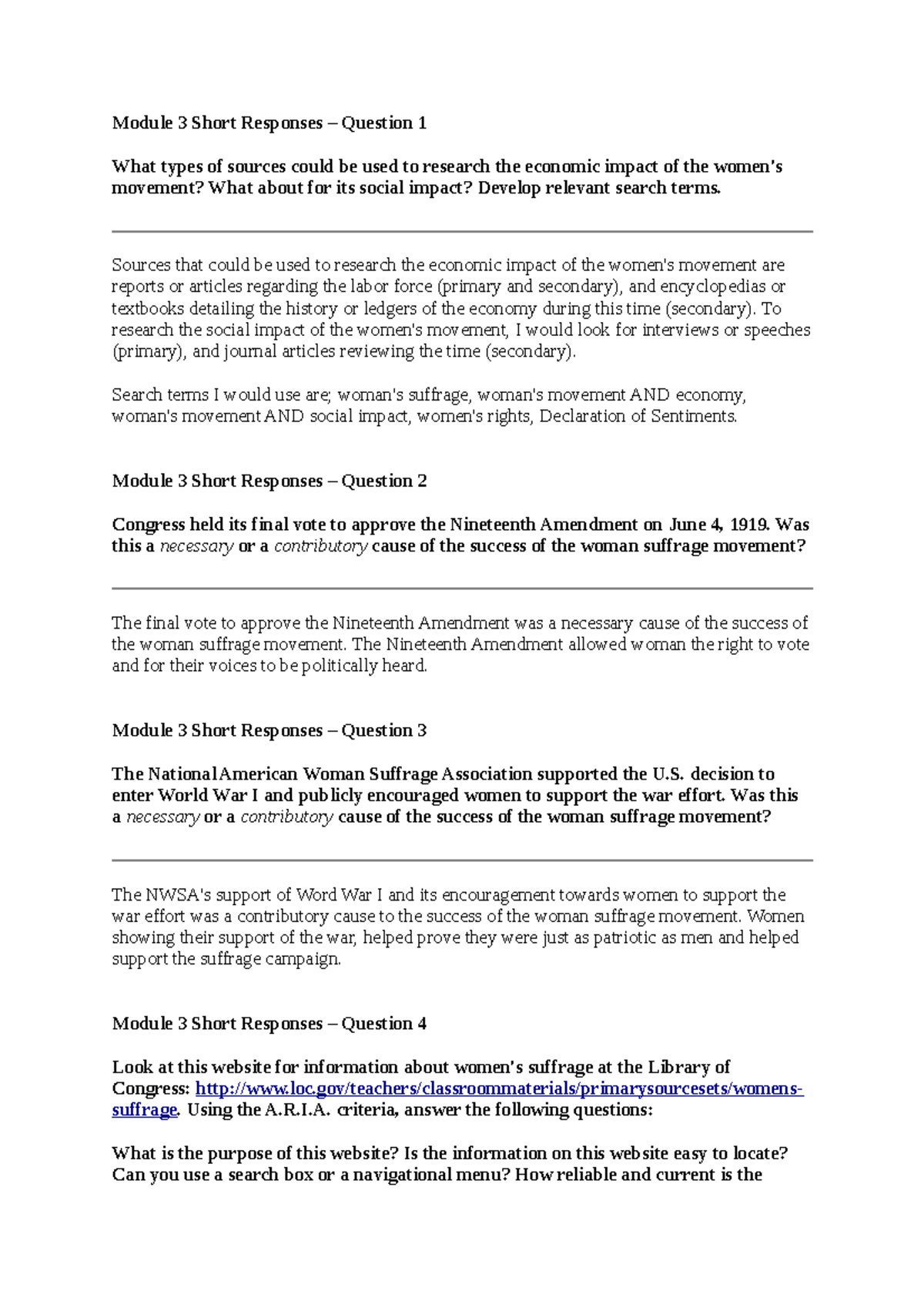 Ruetten, Module 3 Short Responses - Module 3 Short Responses – Question ...