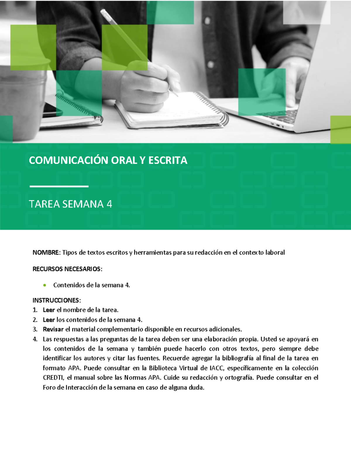 S4 Tarea Comoe 1502 - jnjknfjknfa - NOMBRE: Tipos de textos escritos y ...