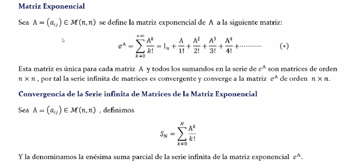 16. Matriz Exponencial - Física II - Studocu