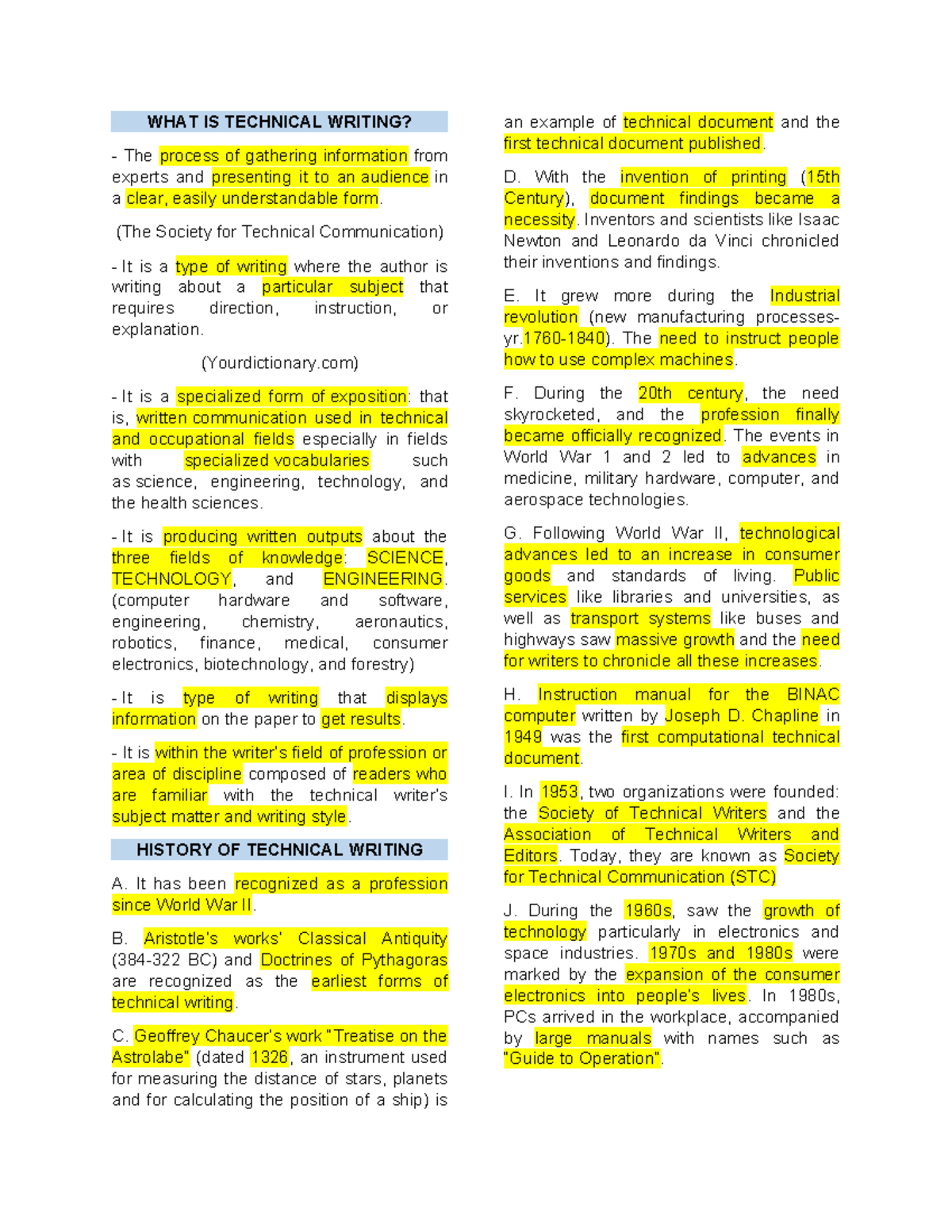 Technical Writing (Definition, Differences, Characteristics, Types ...