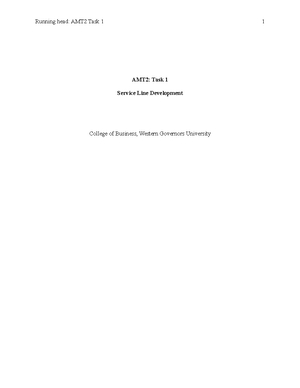 Amt 2 Task 4 Task 4 Paper Amt2 Wgu Studocu