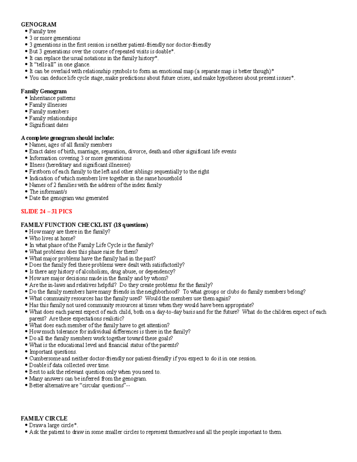Sample/practice exam 12 August 2010, questions and answers - GENOGRAM ...