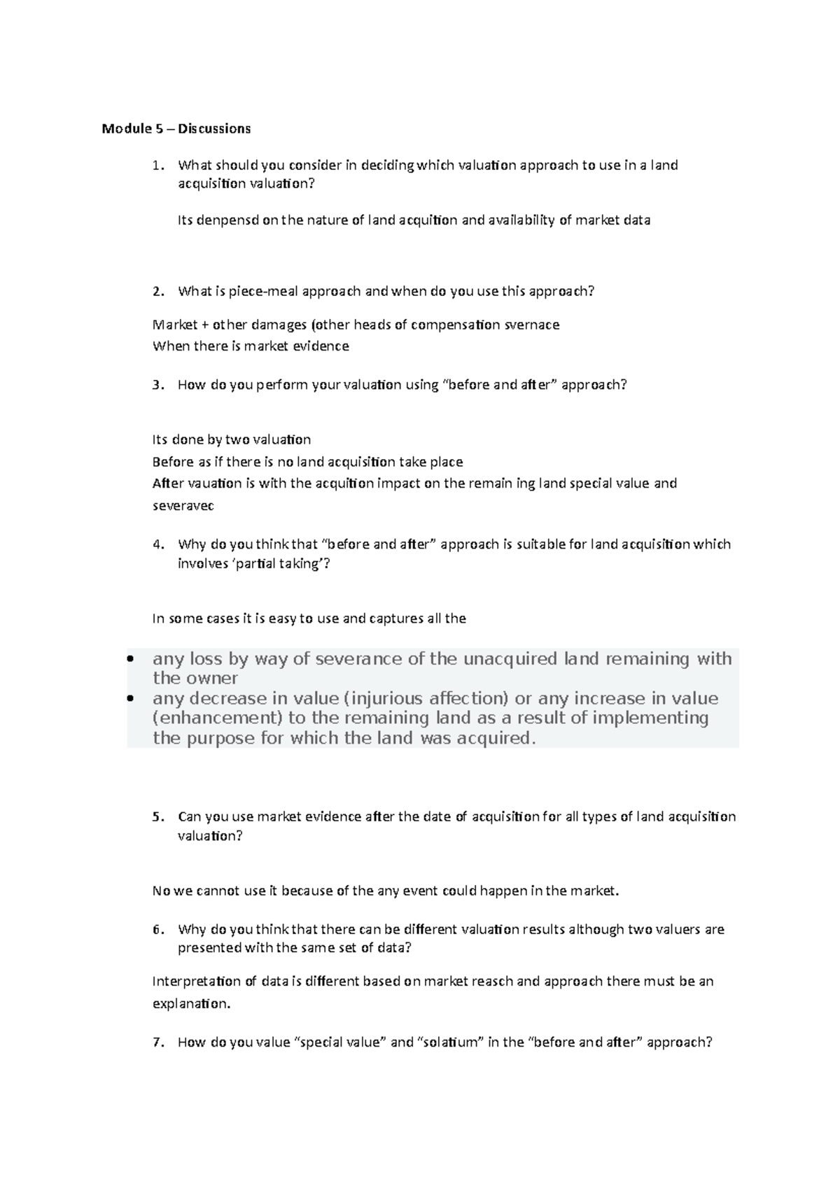 Module 5 Discussion Questions - Module 5 – Discussions What should you ...