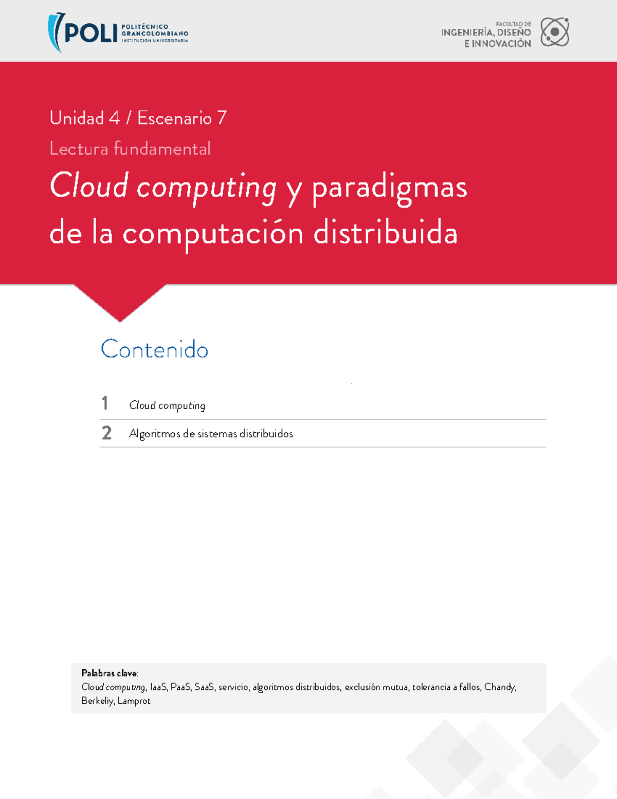 Lectura fundamental 7 - La computación en la nube se ha convertido en ...