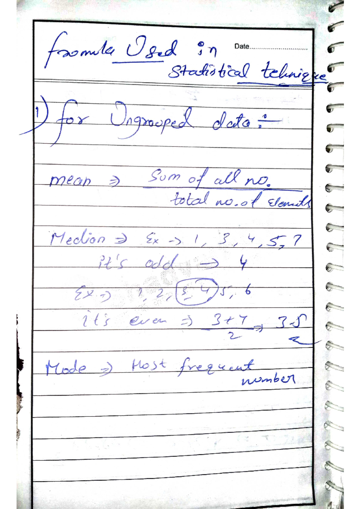 bcs_40_Notes_by_piyush - Statistical Techniques - Studocu