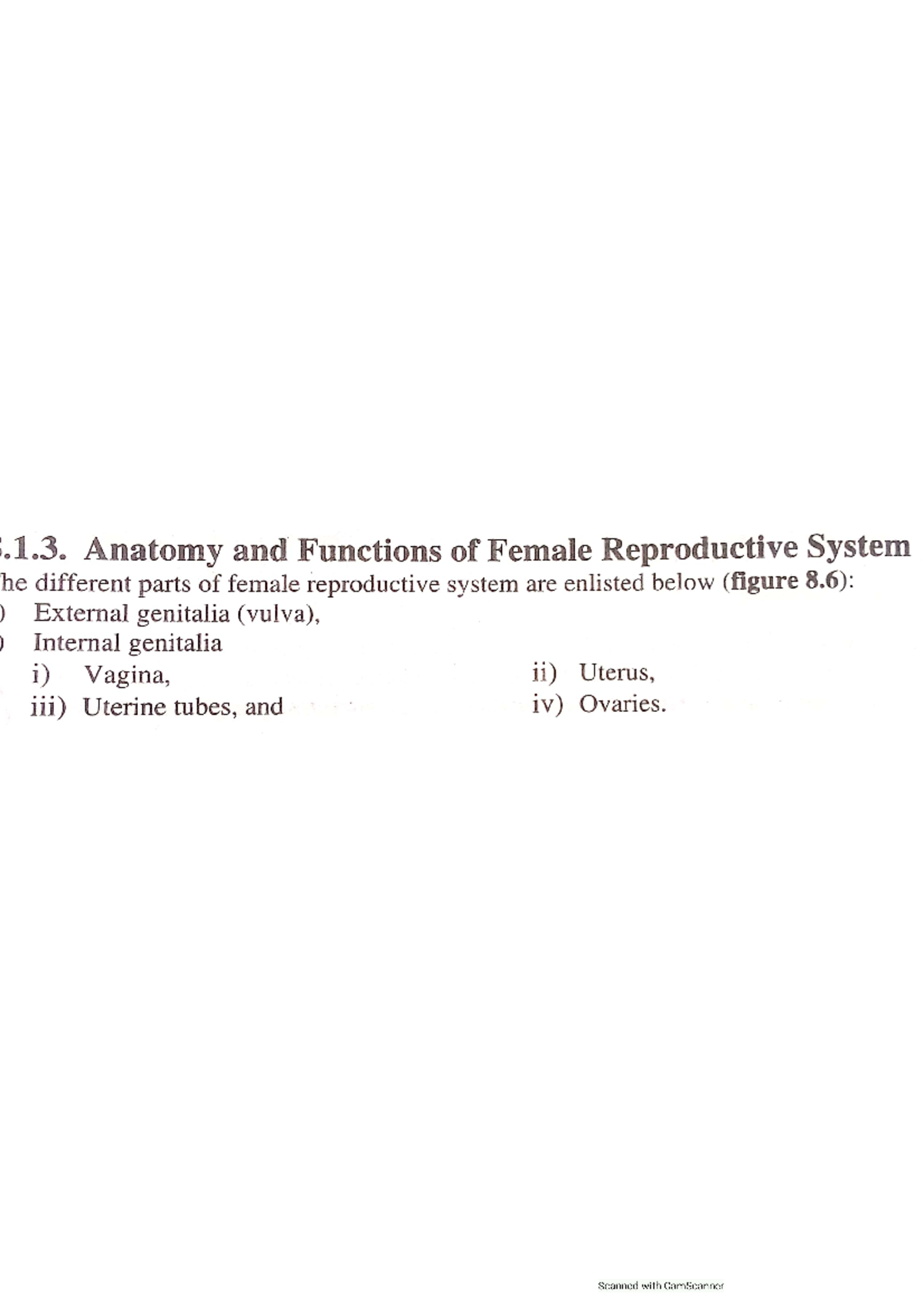 Female reproductive system 1 - Pharmacology & Toxicology - Studocu
