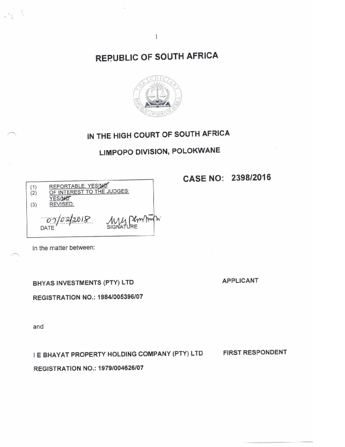 3 - Case law - CSL2601 - Studocu