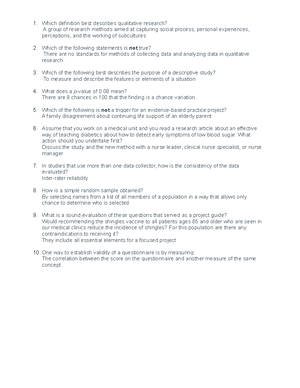 Picot - The Clinical Issue and research Questions Developed Using PICOT ...