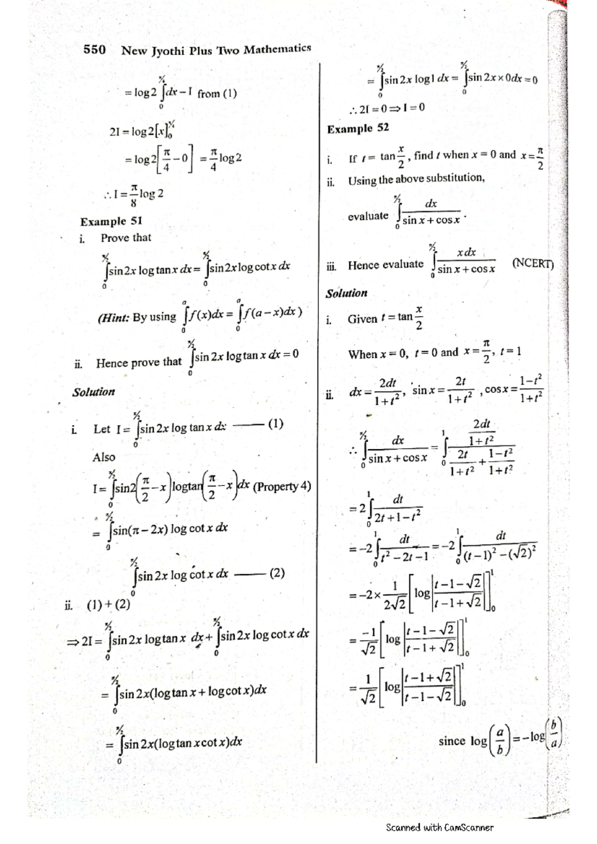 Definite integrals-question bank-maths - Maths - Studocu