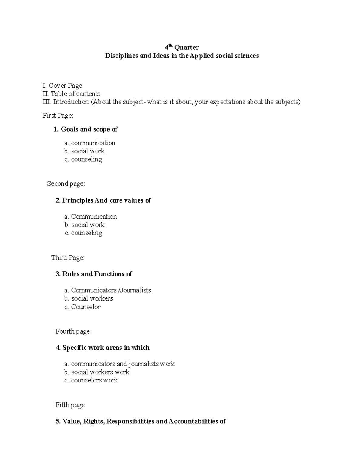 Diass - 4 th Quarter Disciplines and Ideas in the Applied social ...