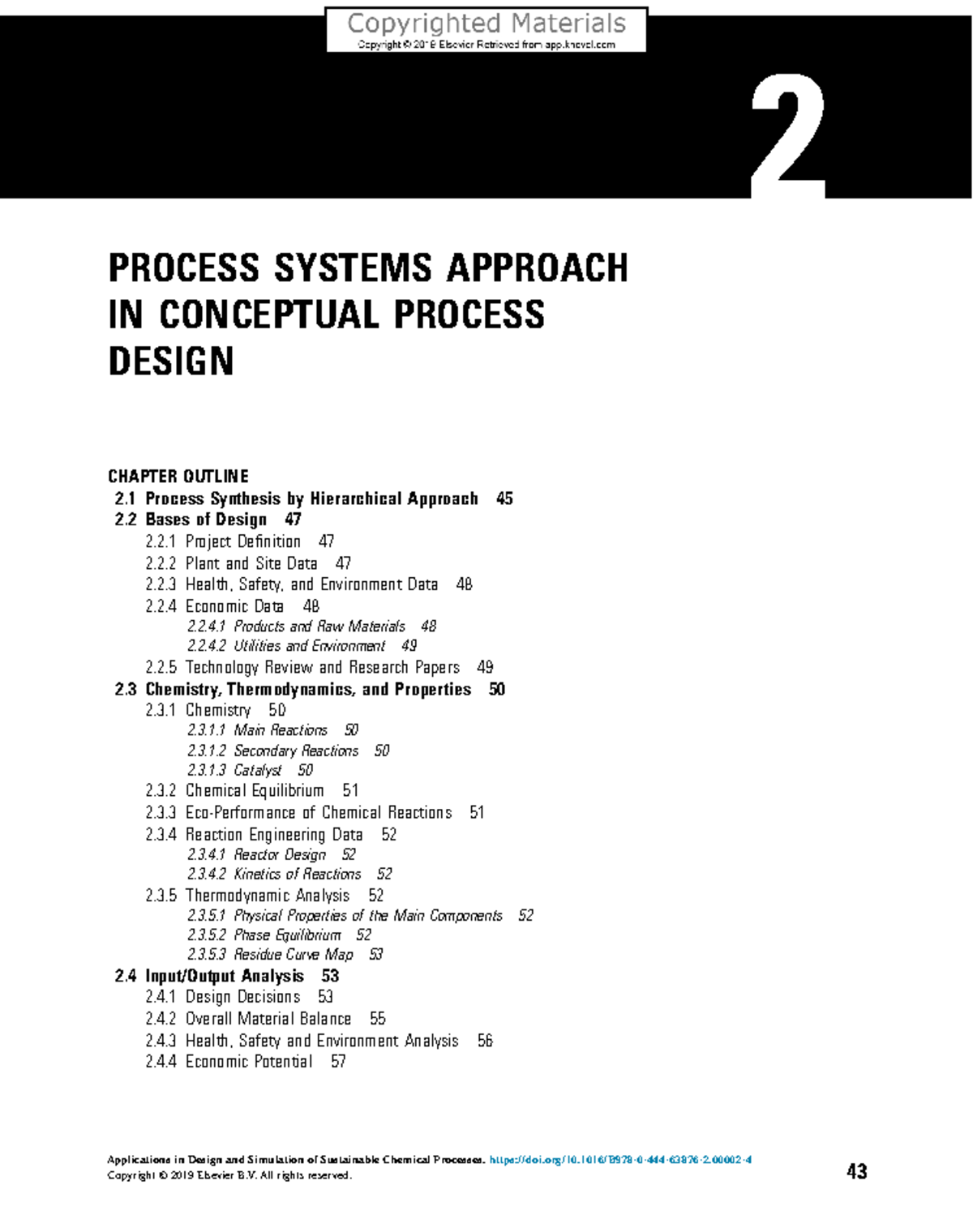 Conceptual Design - Apuntes 1 - PROCESS SYSTEMS APPROACH IN CONCEPTUAL ...