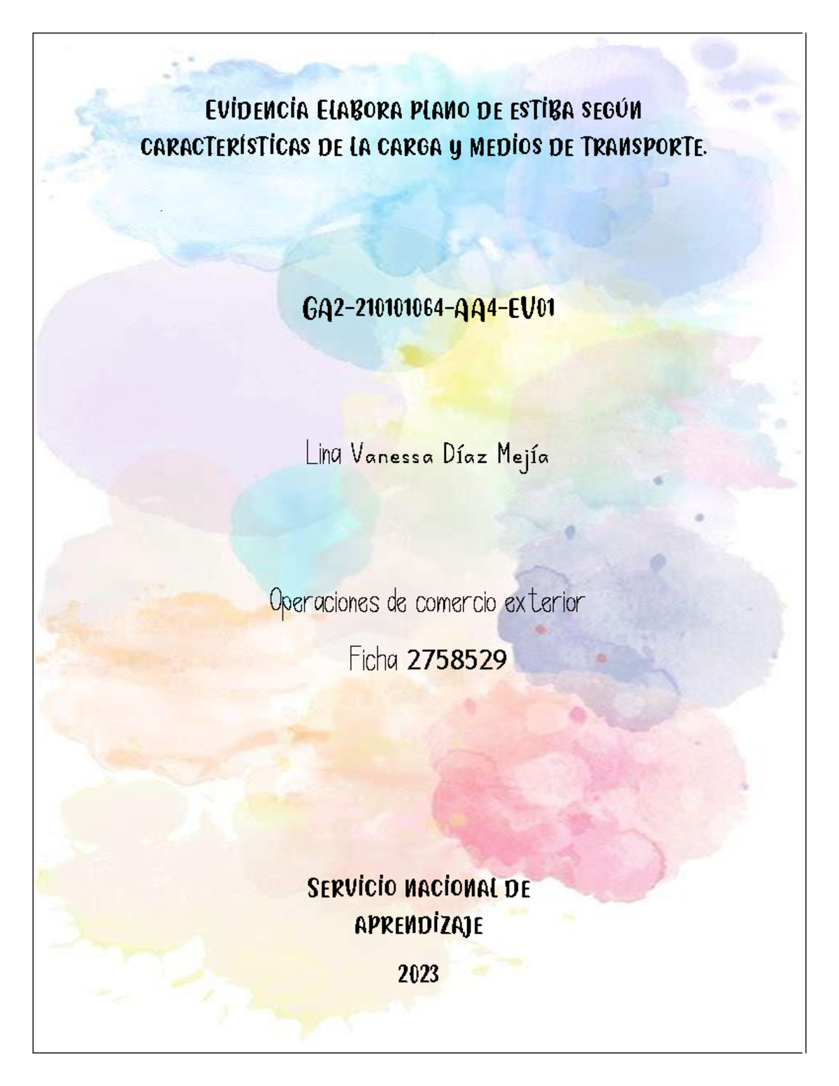 GA2 210101064 AA4 EV01 - ACTIVIDAD - comercio exterior - Studocu