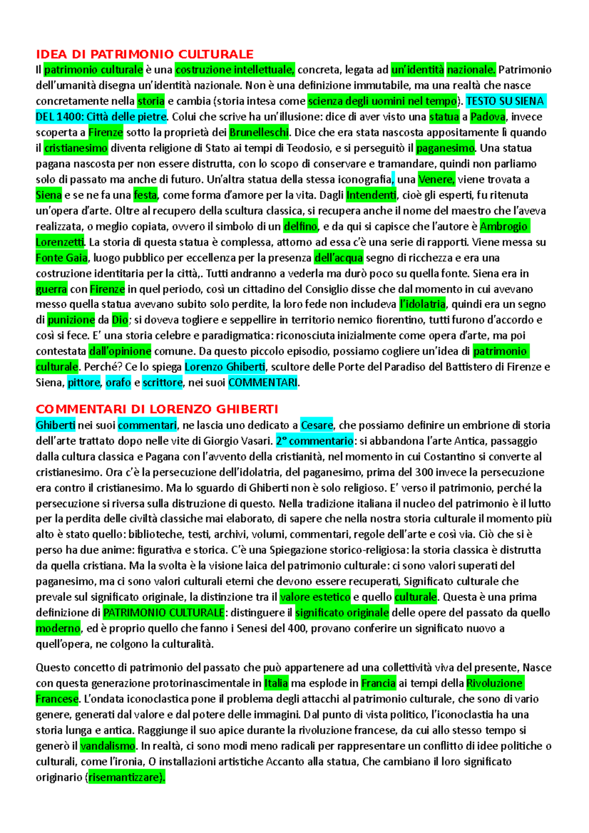 Appunti delle lezioni del prof. Montanari - IDEA DI PATRIMONIO ...