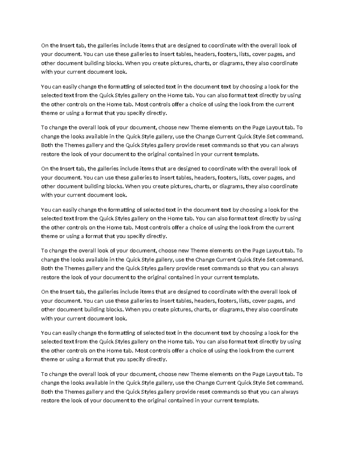 On the Insert tab 2 - sdfdsfsdfsdfsdf - your document. You can use these galleries to insert ...