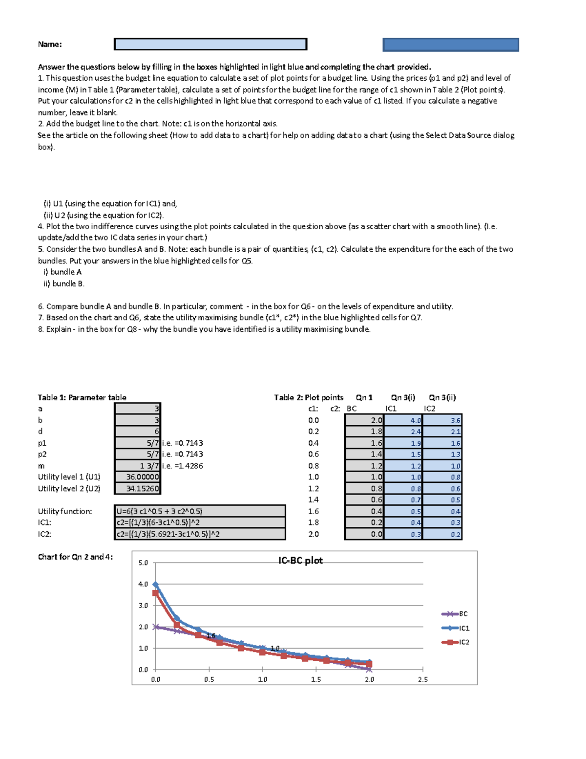 Econ Assignment, 19 marks out of 20 - Name: Student ID: 300559686 ...