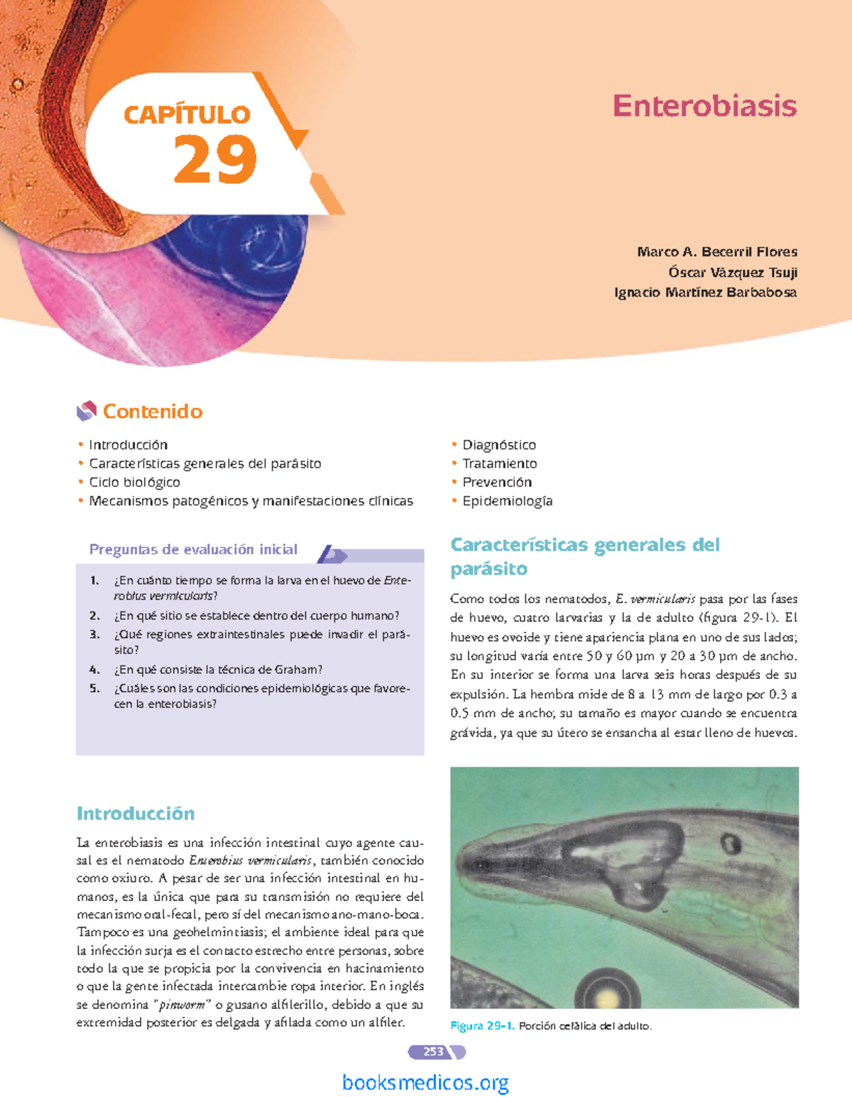 Parasitologia Medica Becerril 4a Ed 29 Enterobiasis-268-274 - CAPÍTULO ...
