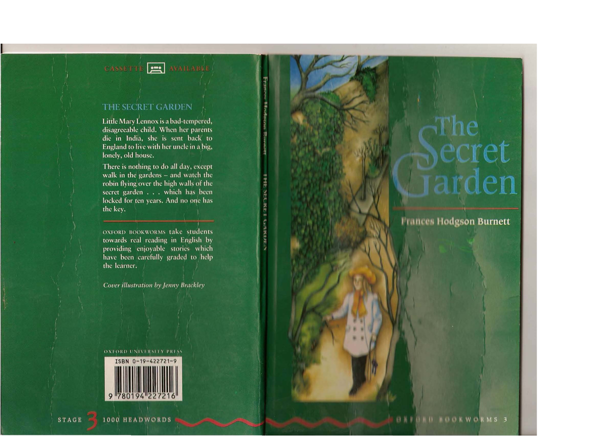 The Secret Garden ocr - Reading PLAN - I 1 I I I I I I I , I , I L THE ...