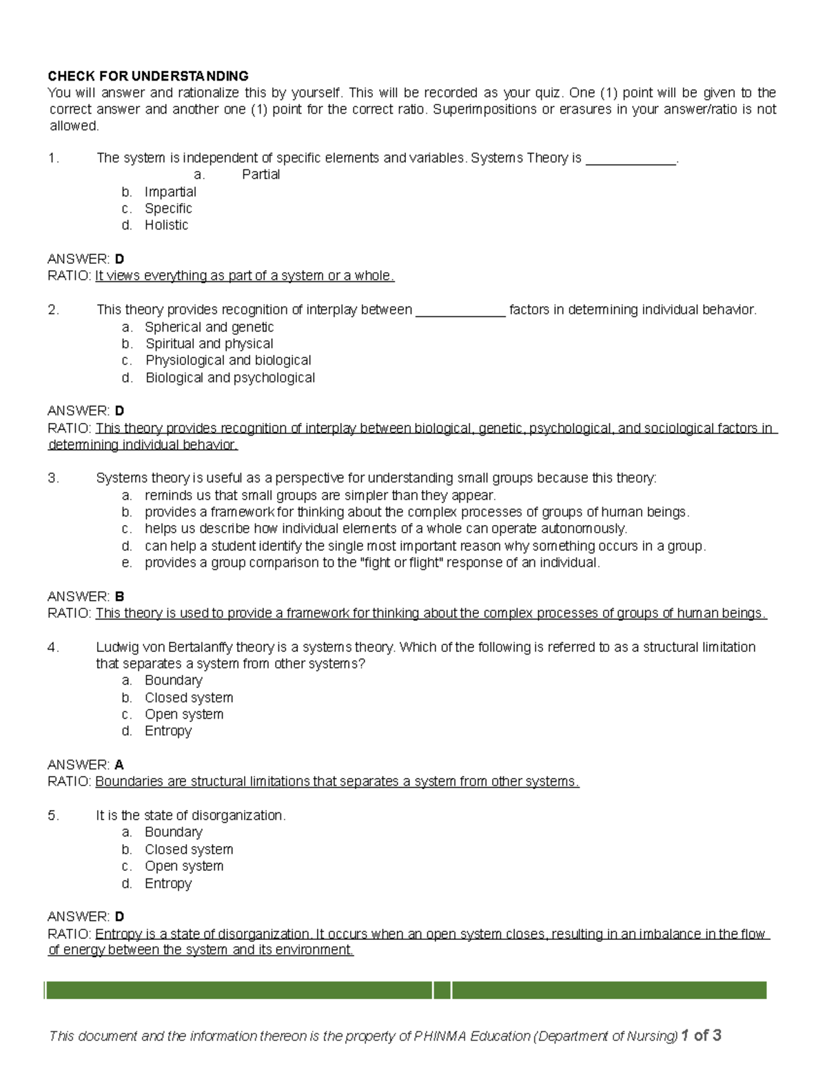 SAS 21 - TFN - .... - CHECK FOR UNDERSTANDING You will answer and ...
