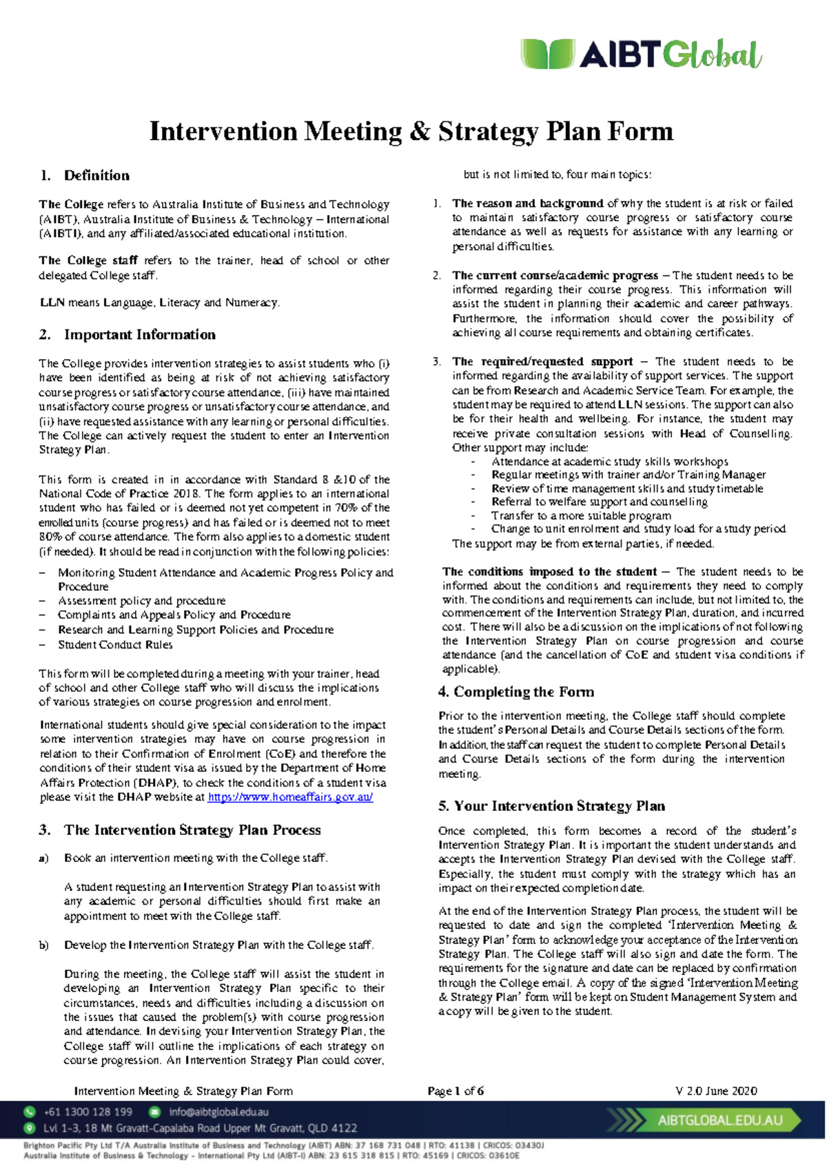 Intervention Strategy Plan 12303 Updated - Intervention Meeting ...