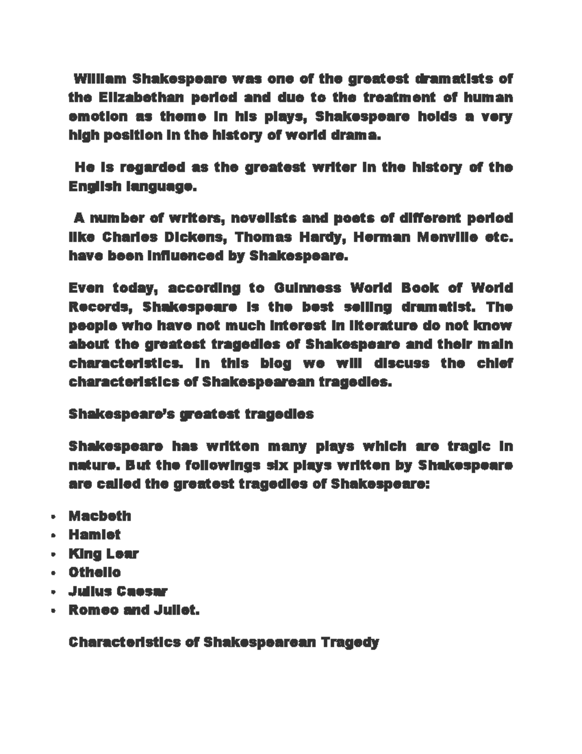 Romeo and juliet - William Shakespeare was one of the greatest ...