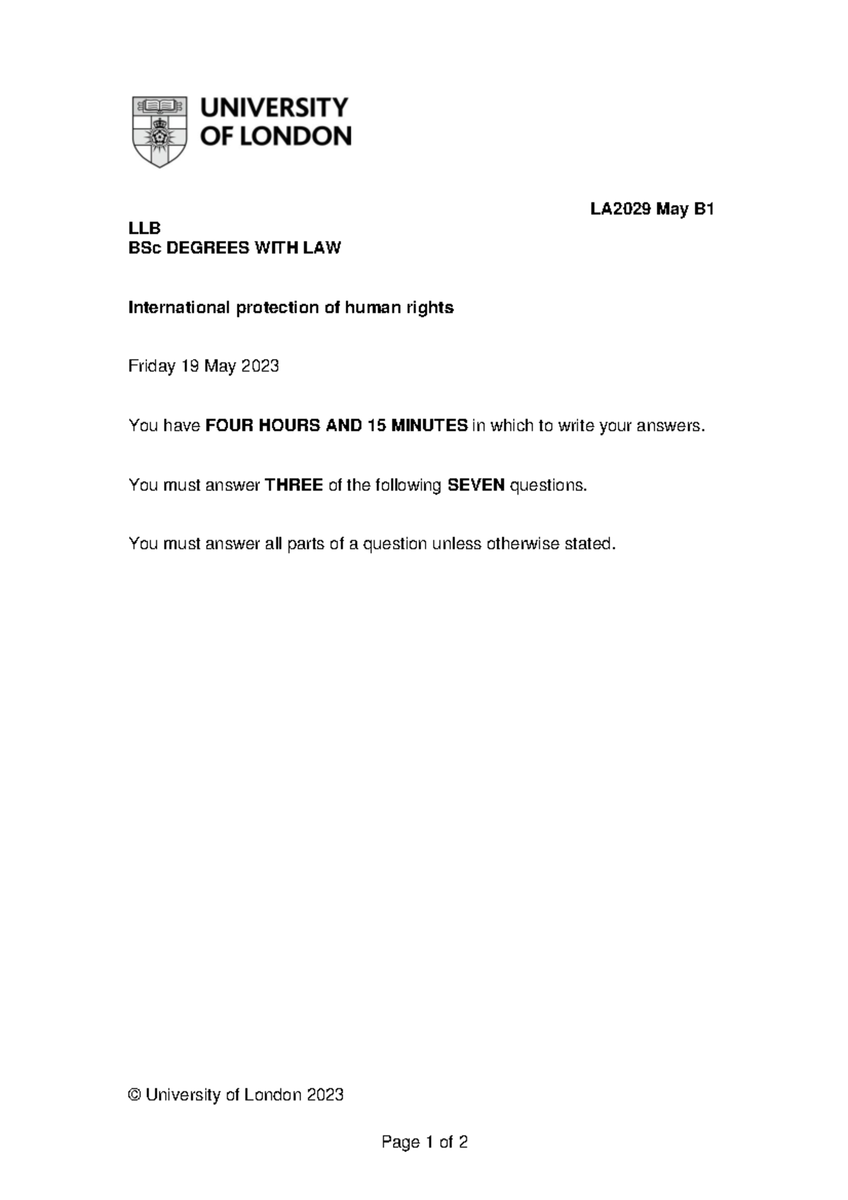 IPHR-exam-2023-A 1c86dee44c190261 a20daaacc 3651be4 - Commercial Law ...