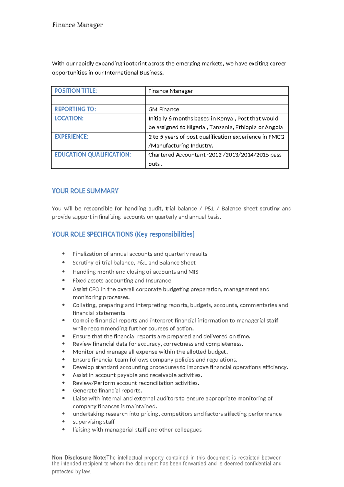 421571452 JD Finance Manager - Finance Manager With our rapidly ...