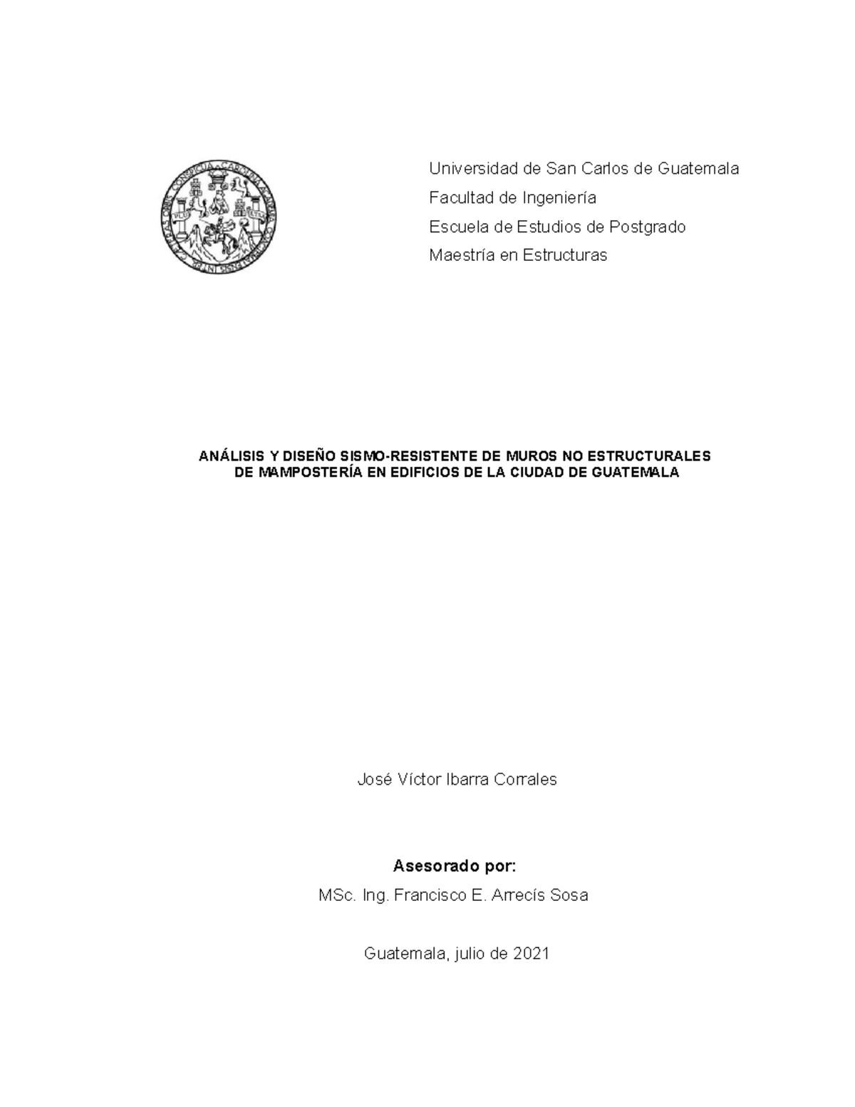 Tesis José Ibarra - Usac - Universidad de San Carlos de Guatemala ...