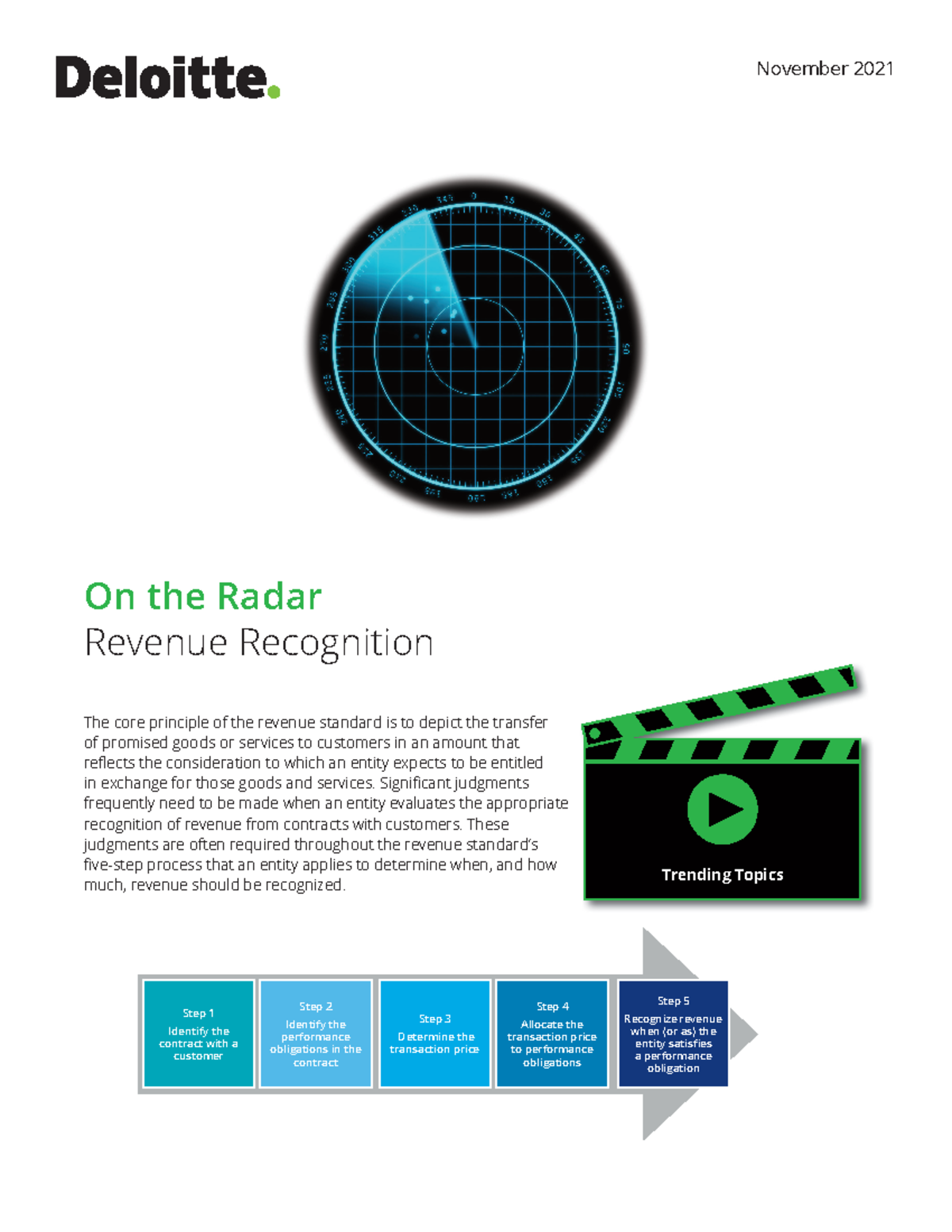 Us on the radar revenue recognition - On the Radar Revenue Recognition ...