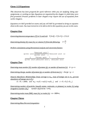 Chem 112 Chapter 3 Students - CHEM 112: General Chemistry 1 Instructor ...