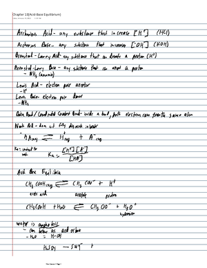 Chem lab 3 - Acid-Base Titration Lab report - Acid-Base Titration Lab ...