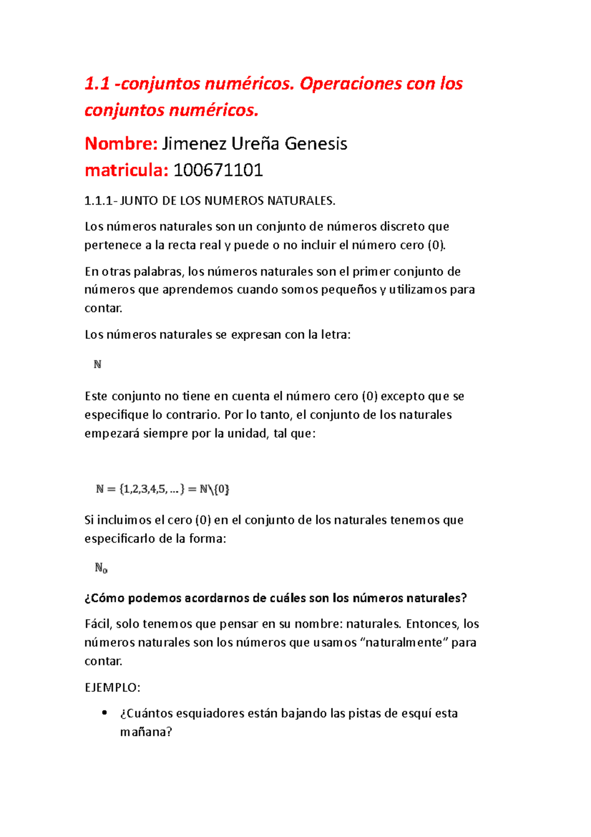 1.1 matematica - Apuntes 1 - 1 -conjuntos numéricos. Operaciones con ...