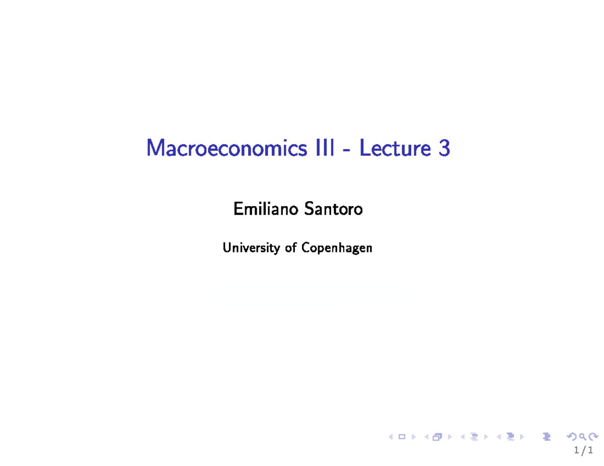 Lecture 3 annotated - Slides - Makroøkonomi - Studocu