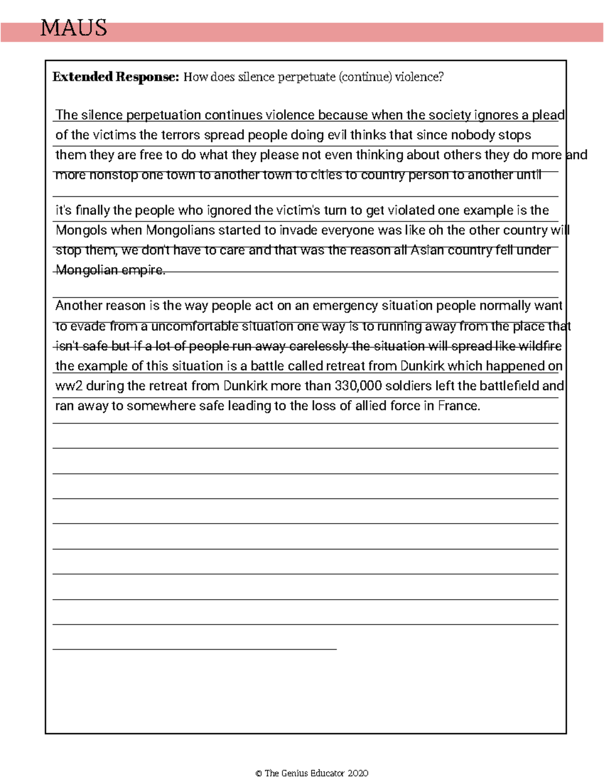 Kami Export - Seheon Jung - MAUS Complete Study Guide - MAUS Extended ...