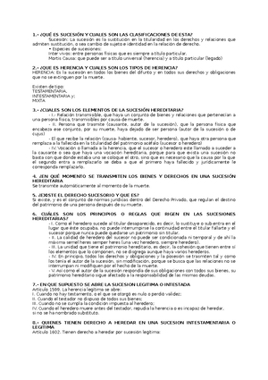 Derecho Sucesorio - Warning: Error during font loading: XMLHttpRequest is not defined Warning ...