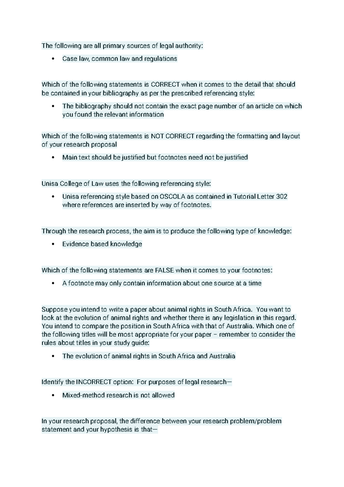 Notes on assignment one - The following are all primary sources of ...