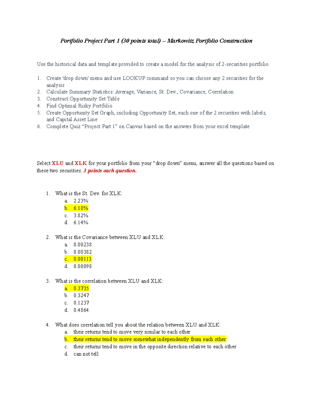 Portfolio Project Part 1 - word doc with Questions - Fall 2021-1 ...