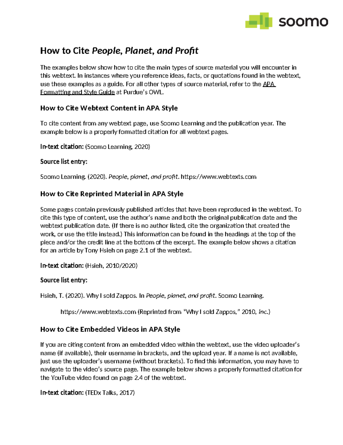 QSO321 1e V2 Citation Guide - How to Cite People, Planet, and Profit The examples below show how ...