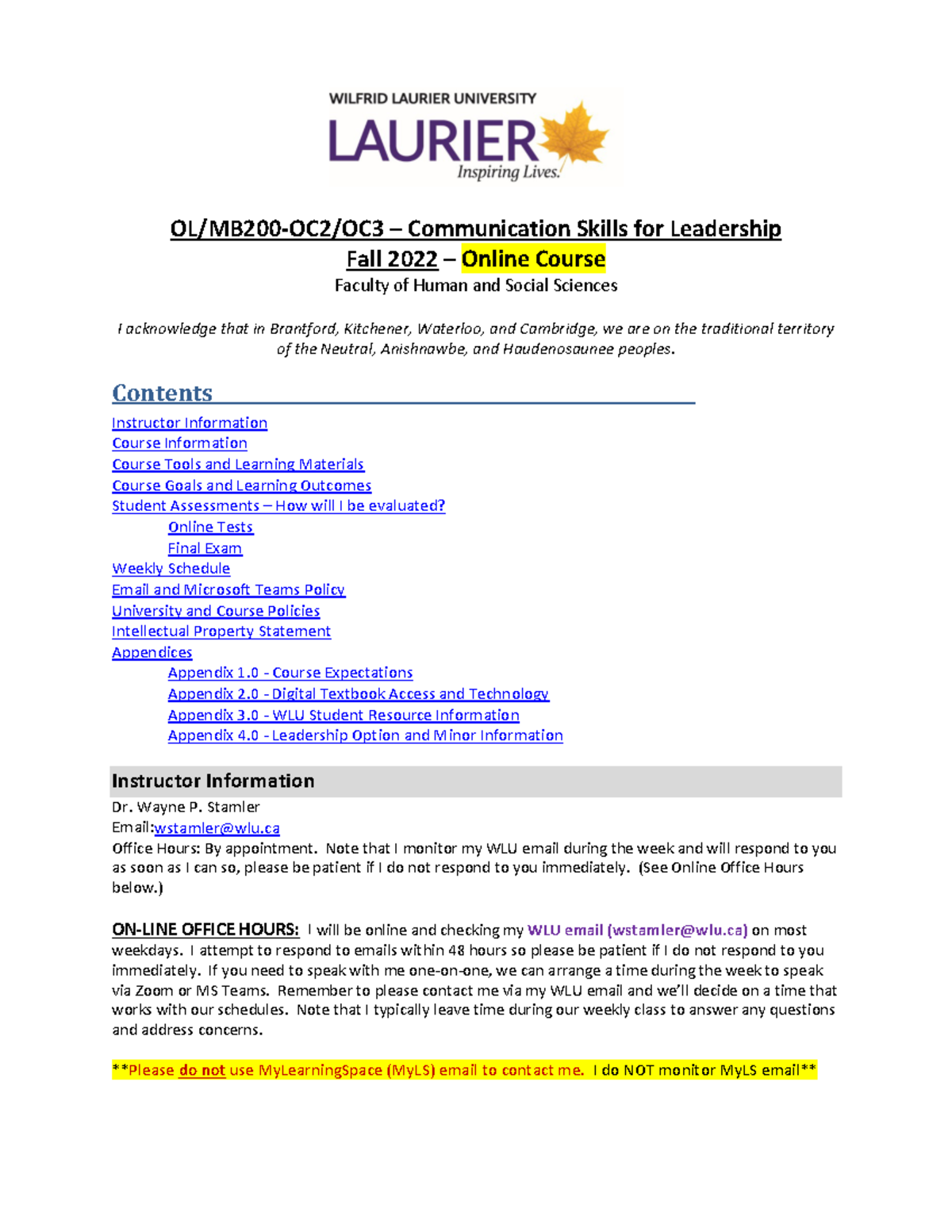 OL MB 200 OC2-OC3 - Syllabus - Fall 2022 - HO-PDF - V2 - 09062022 - OL ...