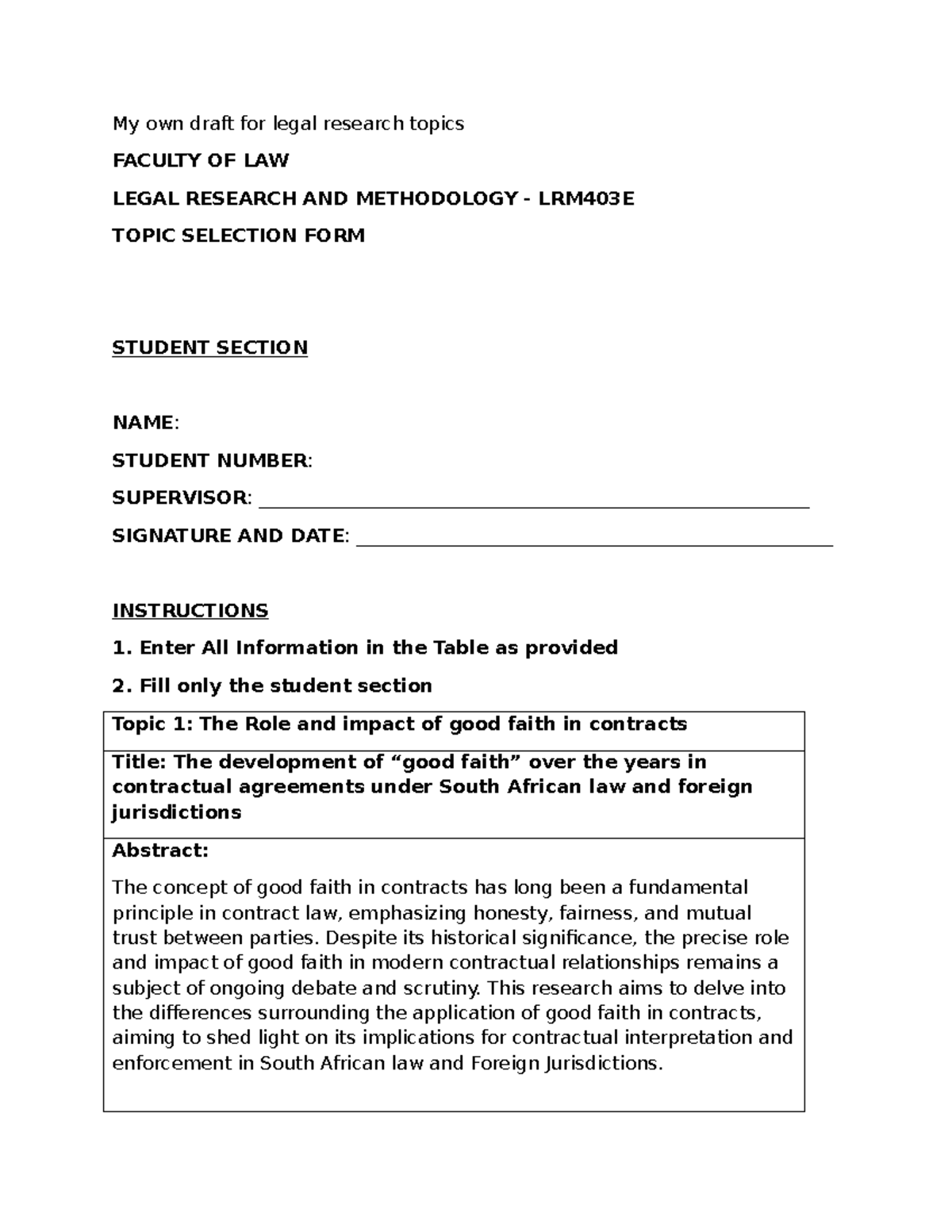 Research on different tittles - My own draft for legal research topics ...